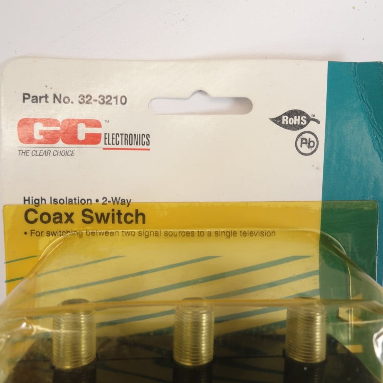 GC Electronics 32-3210 High Isolation 2 Way Coax Antenna/Cable Switch ...