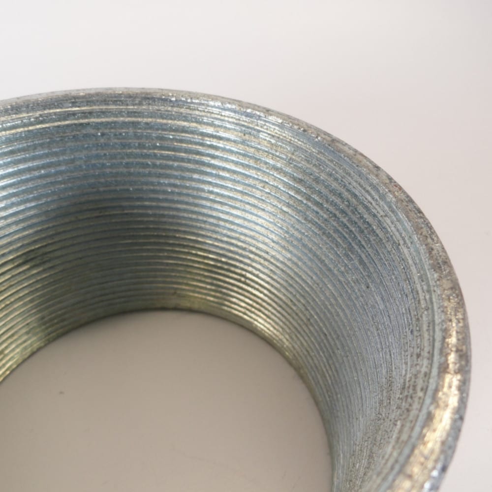 4 Inch Galvanized Steel Threaded Rigid IMC Pipe Coupling LOT OF 2 NEW ...