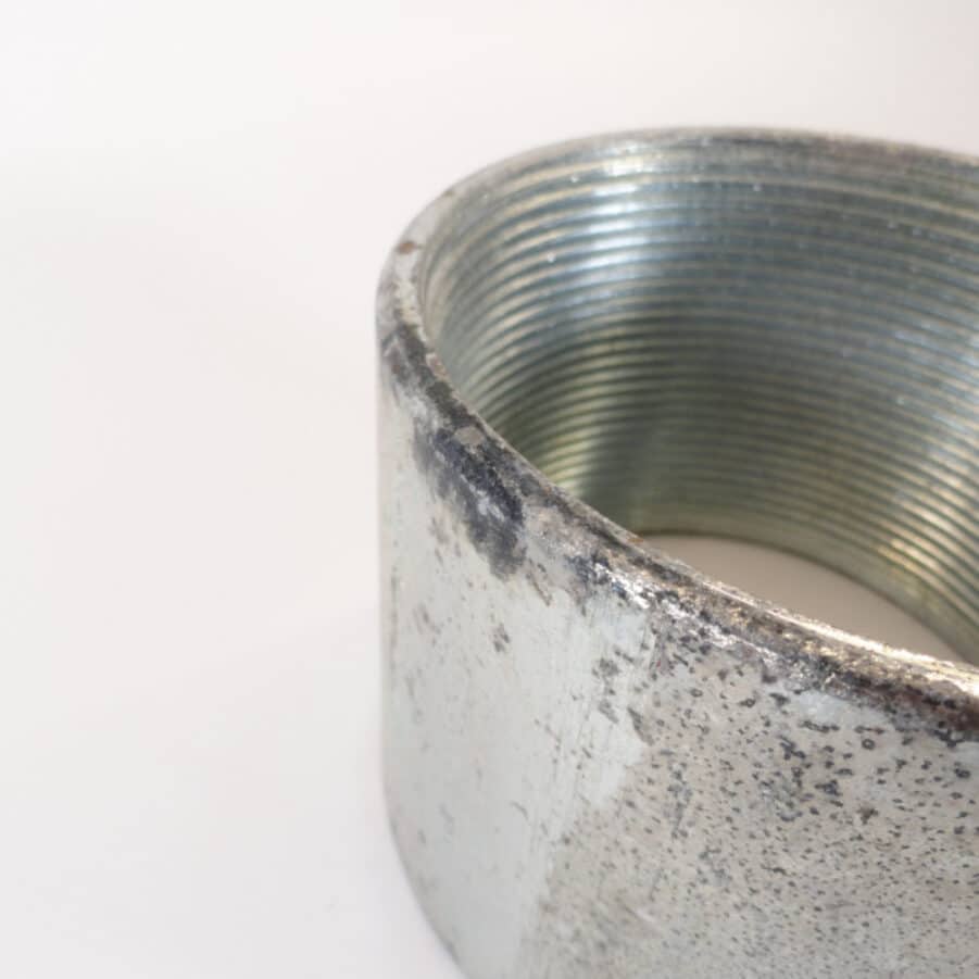 4 Inch Galvanized Steel Threaded Rigid IMC Pipe Coupling LOT OF 2 NEW ...