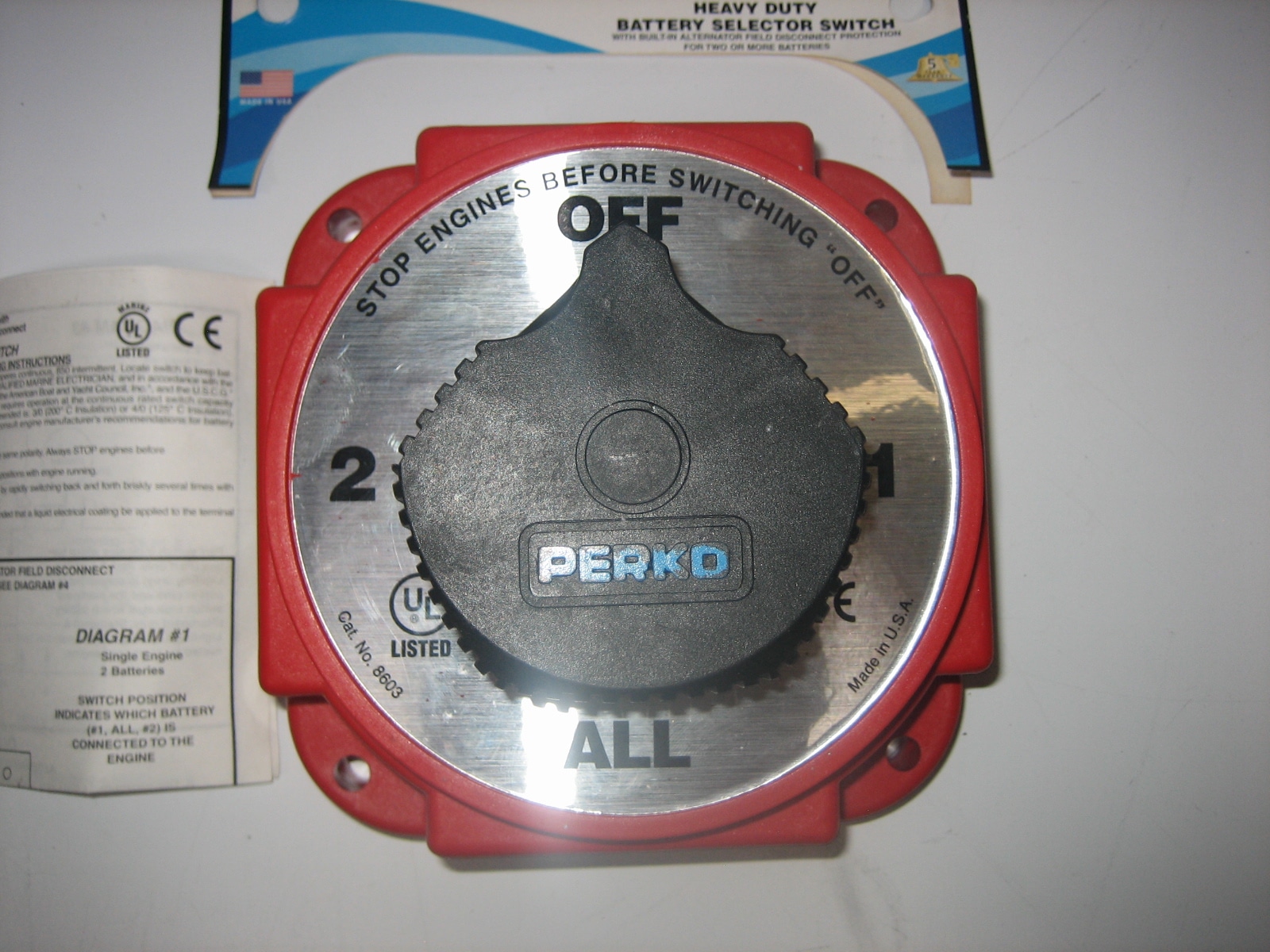 Perko 8603 DP Heavy Duty Battery Selector Switch - *NEW OLD STOCK ...