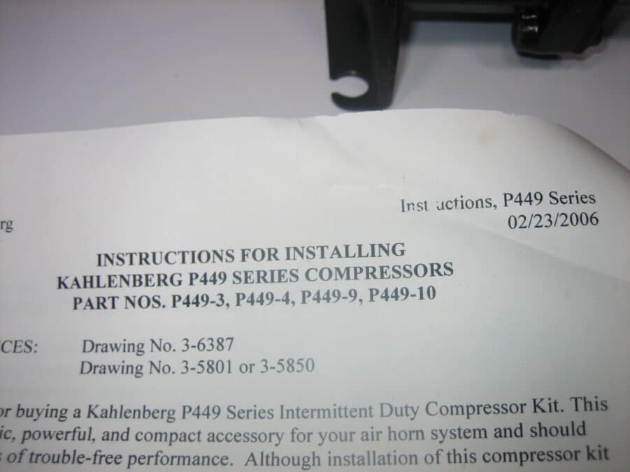 Kahlenberg P449 12v Marine Air Compressor + Tank Kit - NEW OLD STOCK - Max Marine Electronics