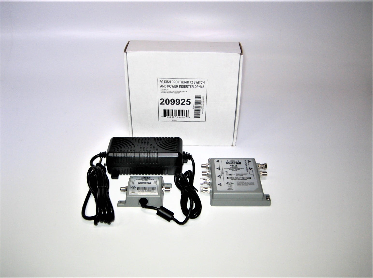 DISH Pro 209925 DPH42 Satellite TV Hybrid 42 Multiswitch w/ Power ...