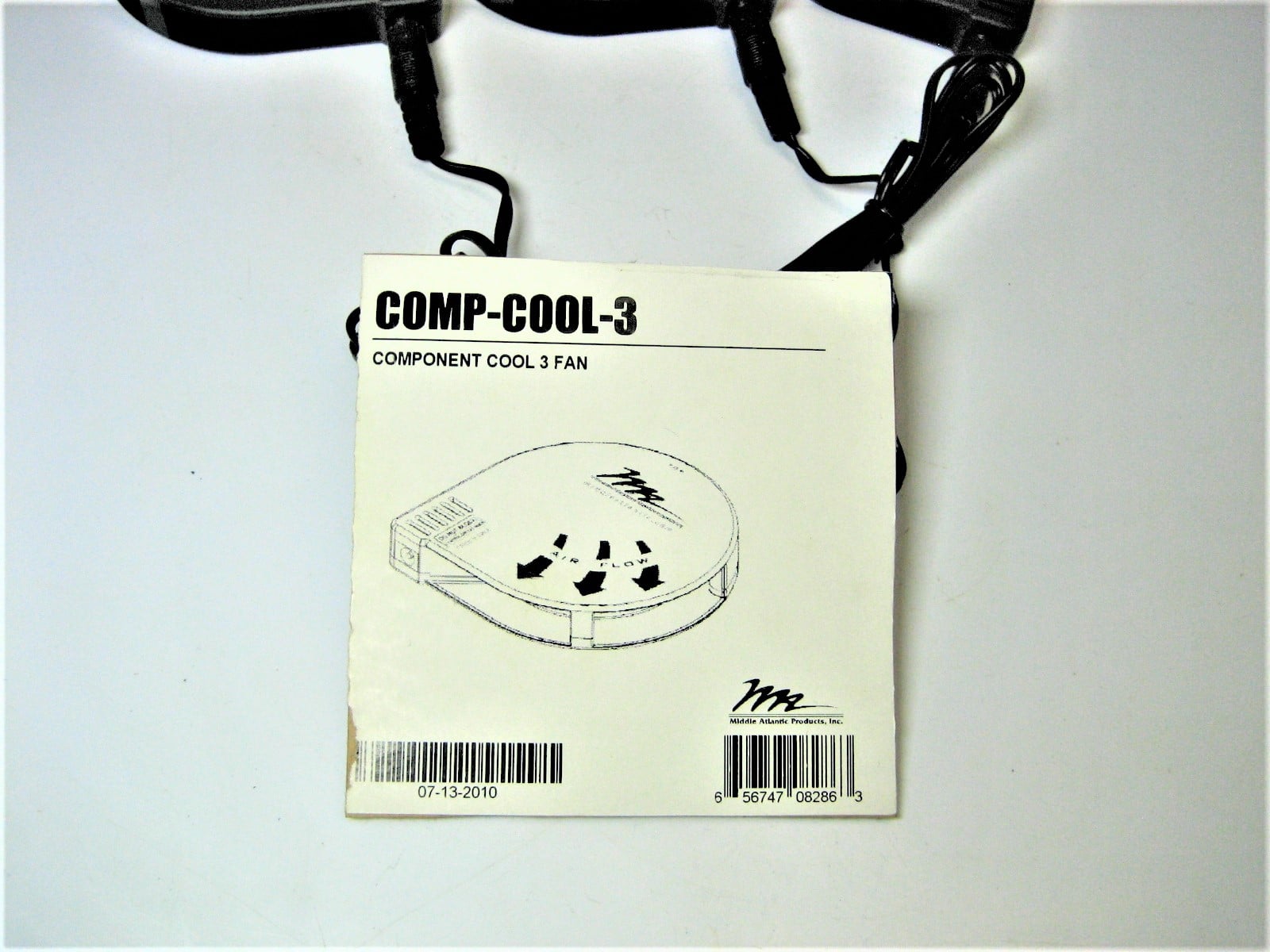 Middle Atlantic COMP-COOL 3 Three Daisy-Chained Component Cooler Fans ...