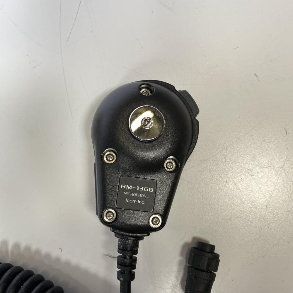 Icom Hand Microphone HM-136B For Icom VHF IC-M504 w/ Replacement Cable ...