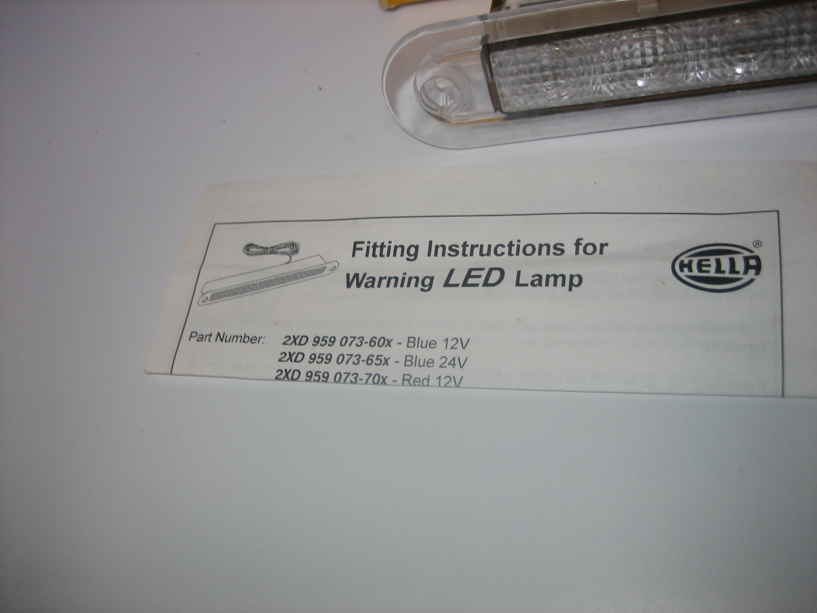 Hella *BLEM* 9073 Series 24v Blue LED Light - 959073651 - 10" LED ...