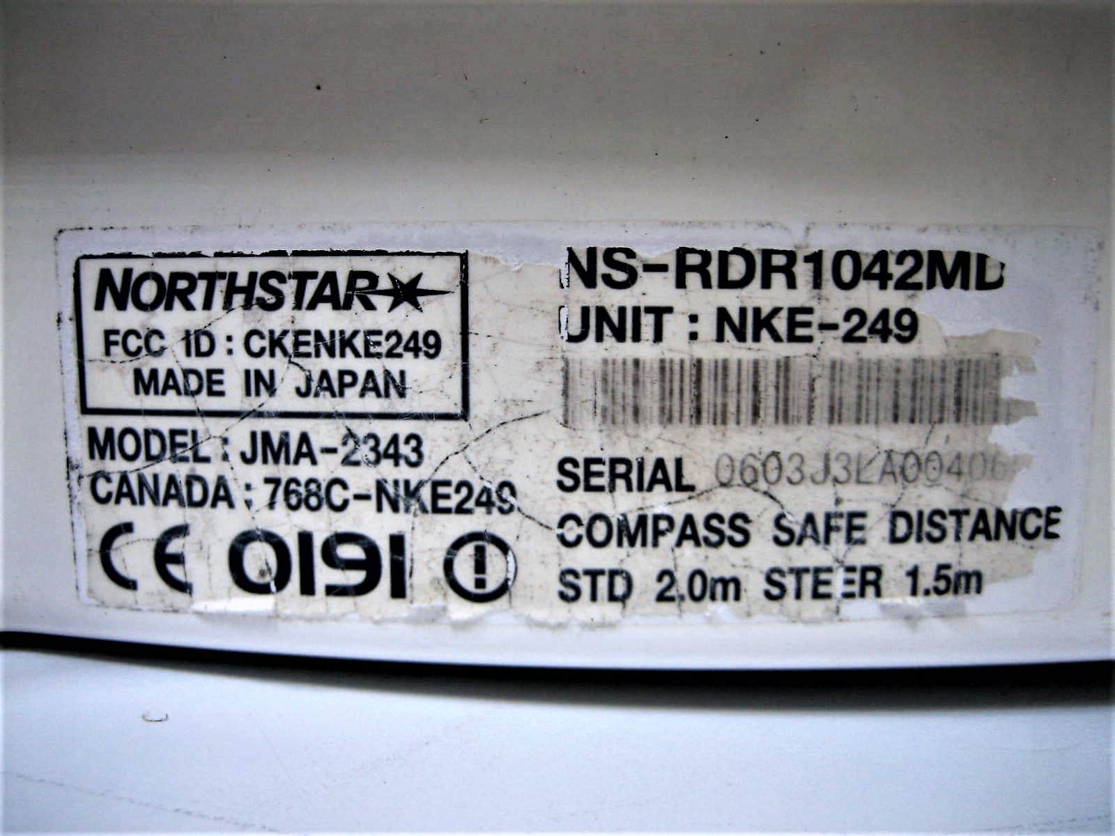 Navico/Simrad/Northstar JRC RDR1042MD NKE-249 JMA-2343 4kw Radome HD ...