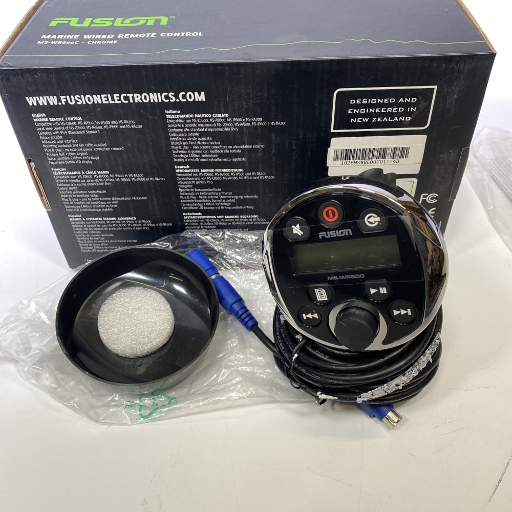 Fusion MS-WR600 Marine Wired Remote - CHROME - Discontinued NEW OLD ...