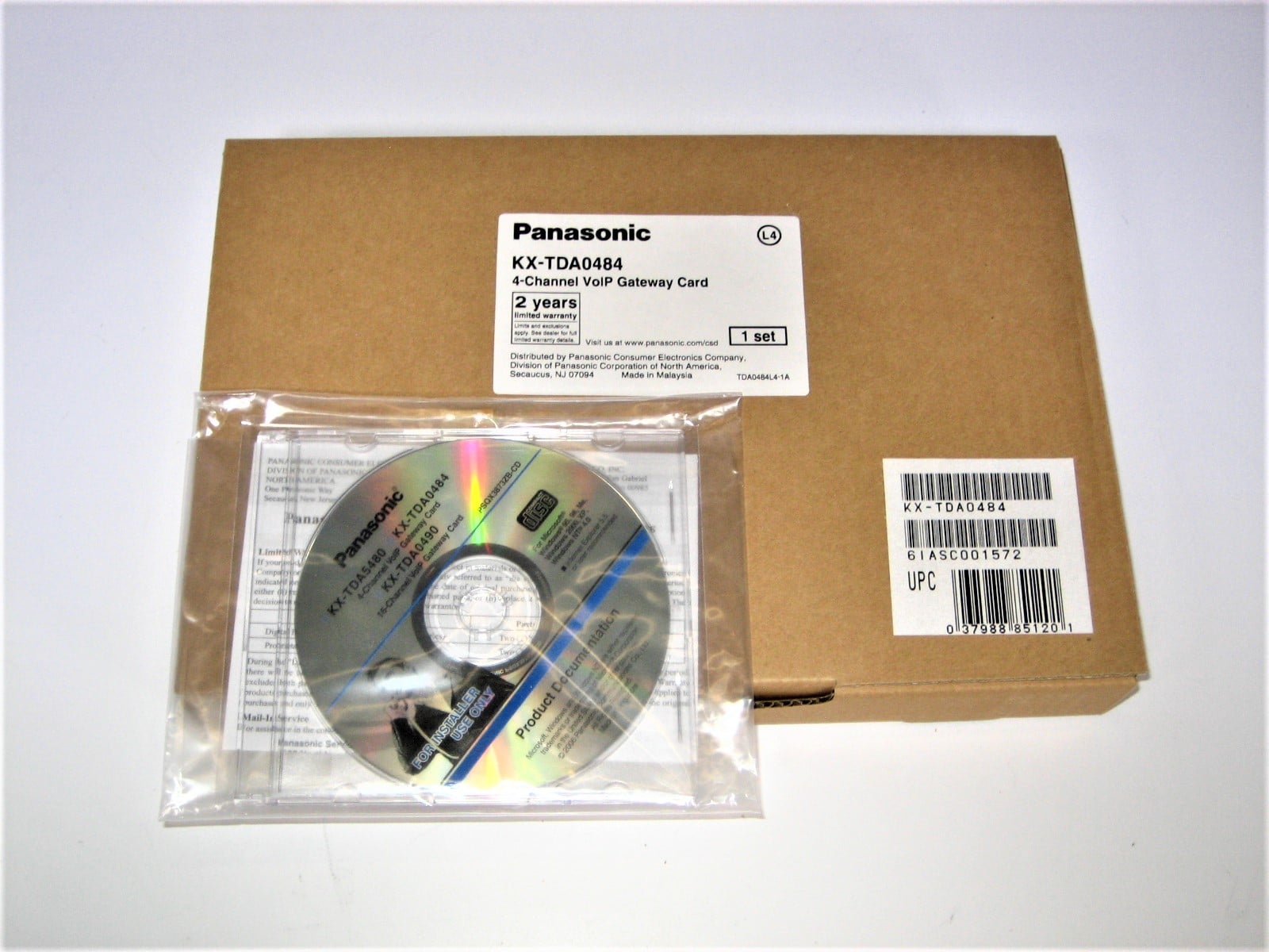 Panasonic KX-TDA0484 Office 4-Channel VoIP Gateway Card w/ Software ...