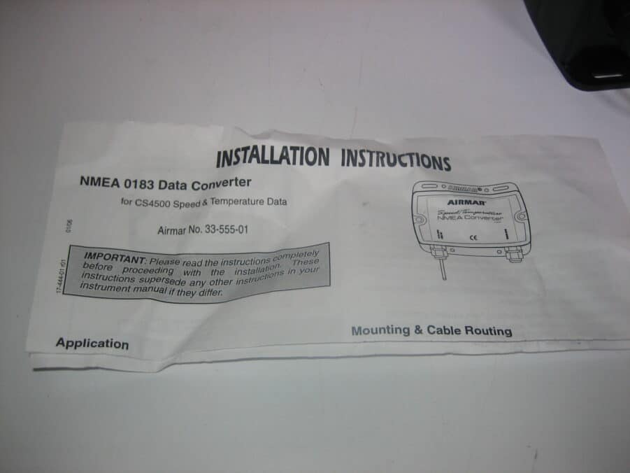 Airmar 33-555-01 Universal NMEA Box - Converts Analog Speed and Temp to ...