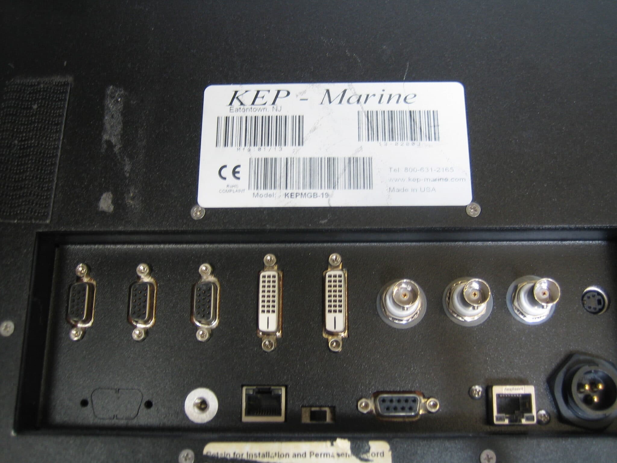 KEP MARINE KEPMGB-19 Glass Bridge Display *CLEAN/TESTED* - Max Marine ...