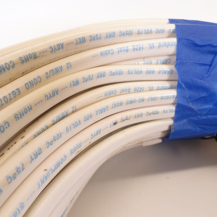 12/2 12AWG Duplex Tinned Copper Boat Cable UL Listed - 150 Feet - Max ...