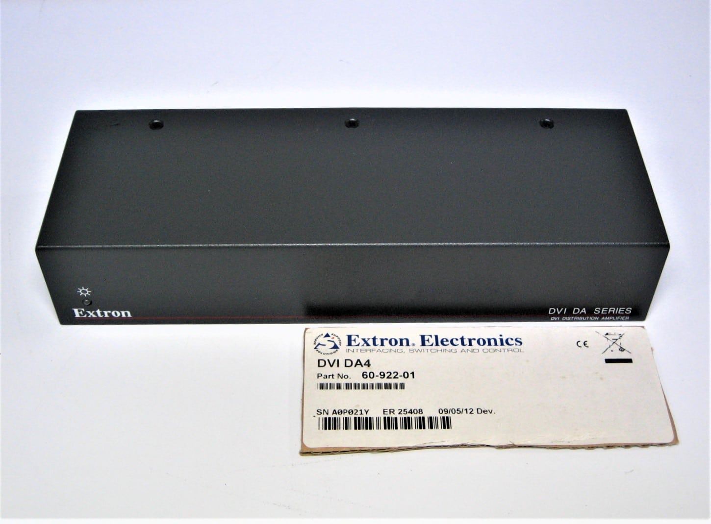 Extron 60-922-01 DVI DA4 Distribution Amplifier DVI DA Series w/ Power ...