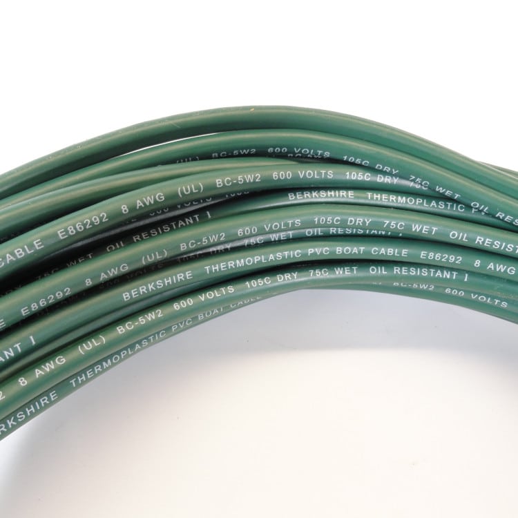 8 AWG Stranded Marine Grade Tinned Copper Boat Wire Battery Cable ...