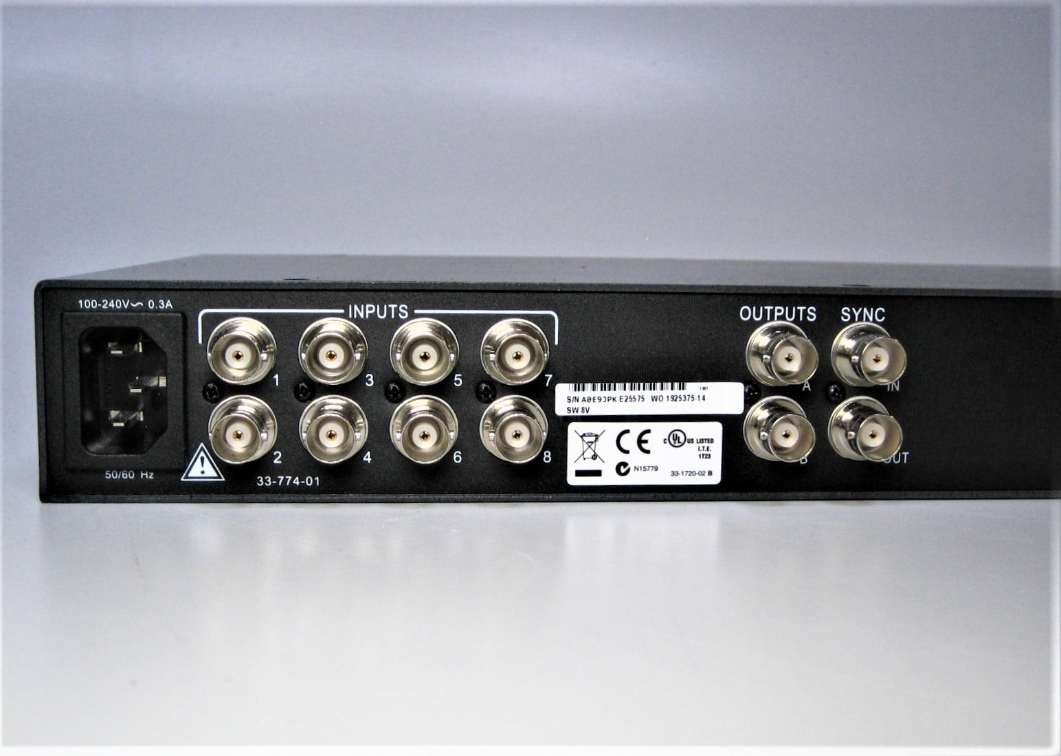 Extron 60-482-01 SW 8V Eight Input Composite Video Switcher w/ Software ...