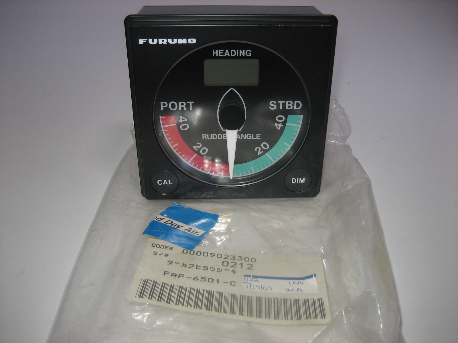 Furuno FAP-6501 000-090-233 Rudder Angle Indicator - NEW BLEM STOCK ...