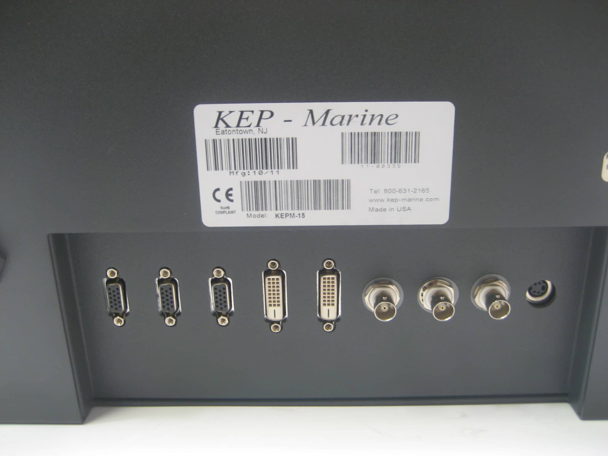 KEP Marine KEPM-15 15" Sunlight Viewable Marine Monitor Tested * Good ...