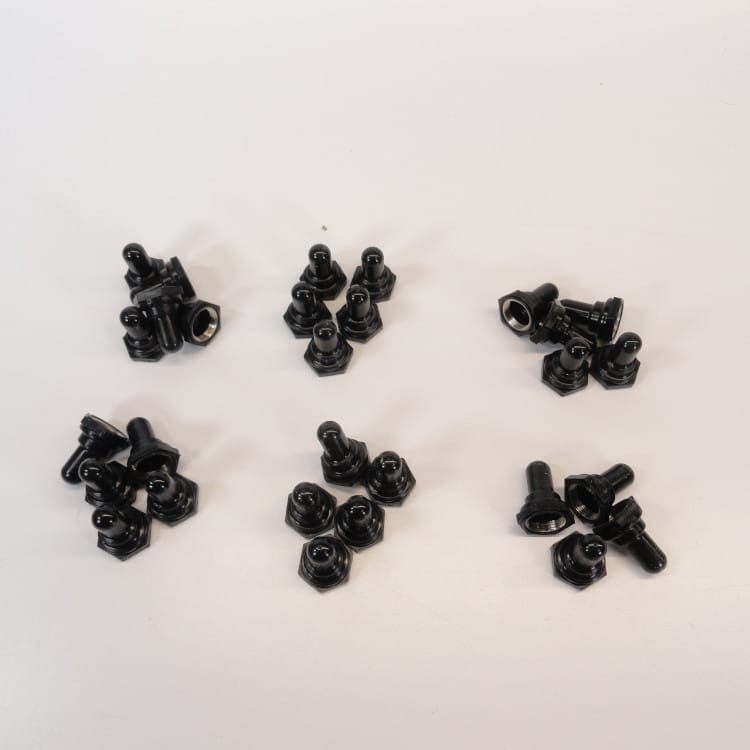 Black Silicone Rubber Toggle Switch Boot Cover - LOT OF 29 - Max Marine ...