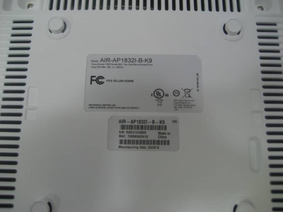 Cisco Aironet 1832 Series 802.11ac Dual Band Access Point AIR-AP1832I-B ...