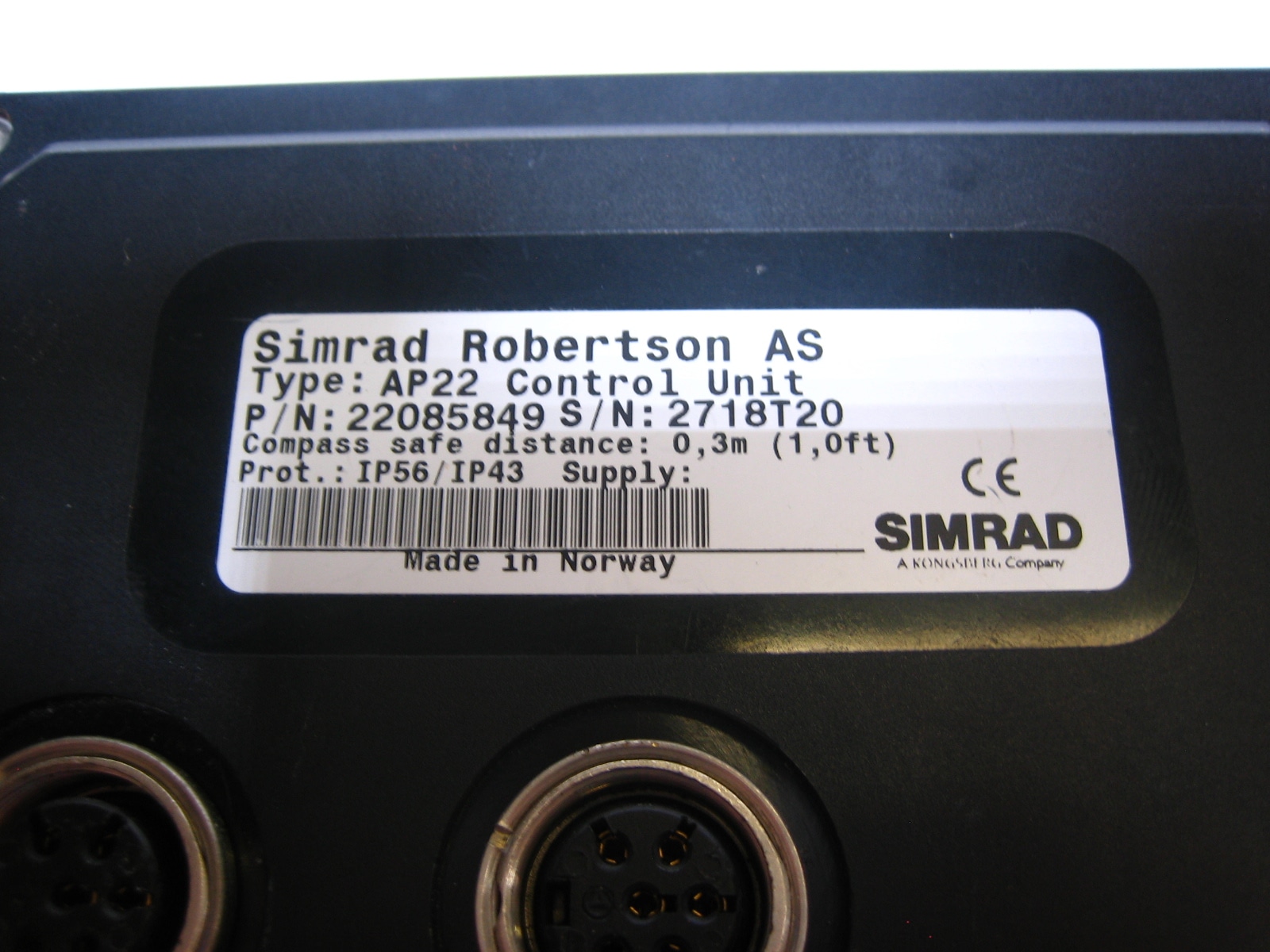 Simrad/AP22 Autopilot Control Head-New LCD! - 90 DAY WARR - Tested ...