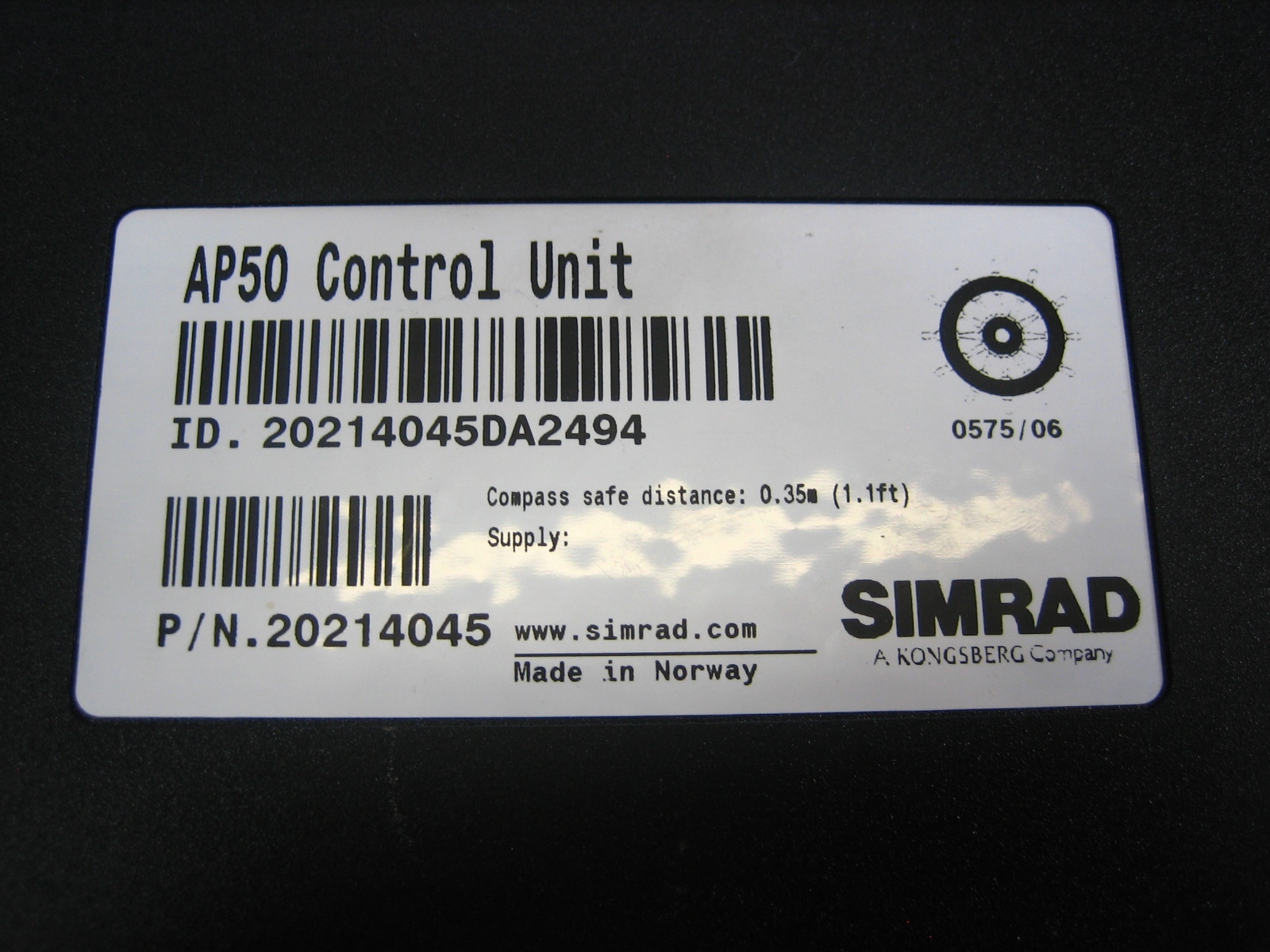 Simrad AP50 Control Head F/J50 Autopilot System TESTED-90 DAY WARRANTY ...