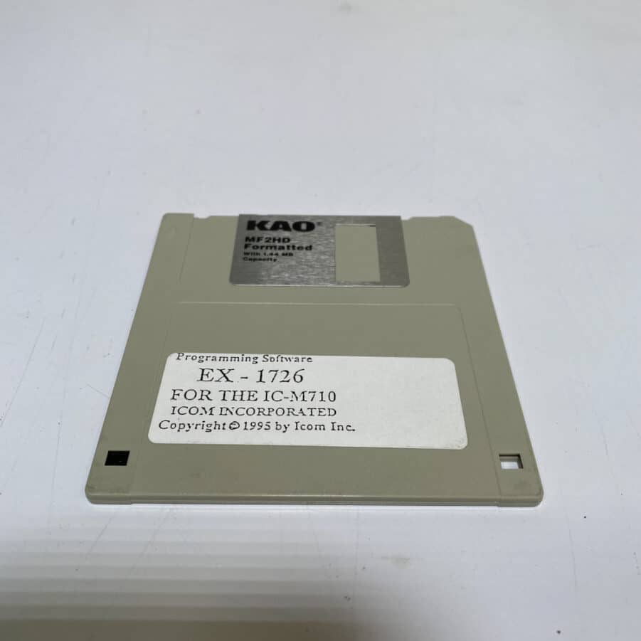 Icom EX-1726 Programming Software for IC-M710 Floppy Disk SSB HF - Max ...