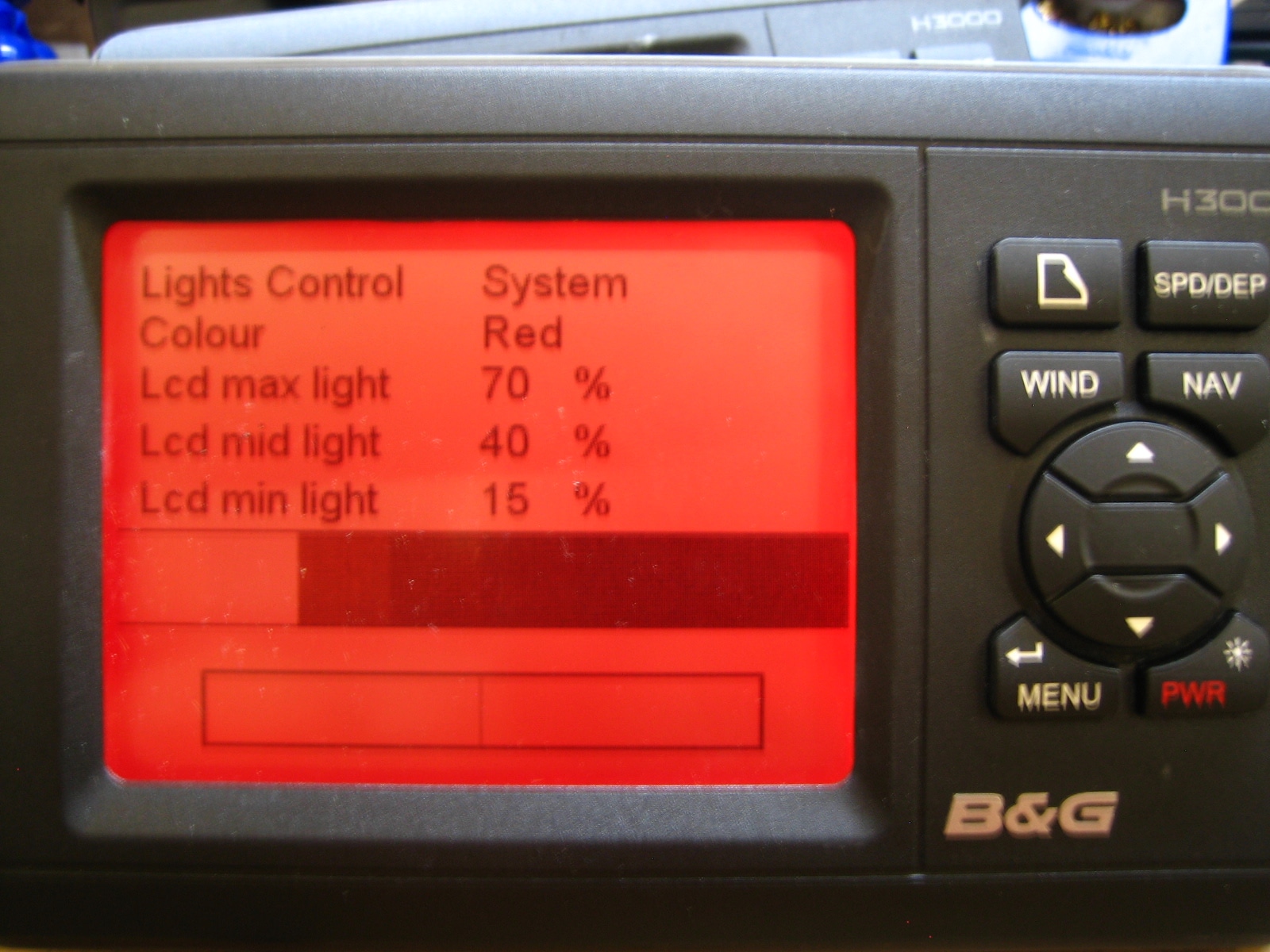 B&G H3000 GFD MONO Display / Great Condition / PERFECT LCD BGH210001 ...