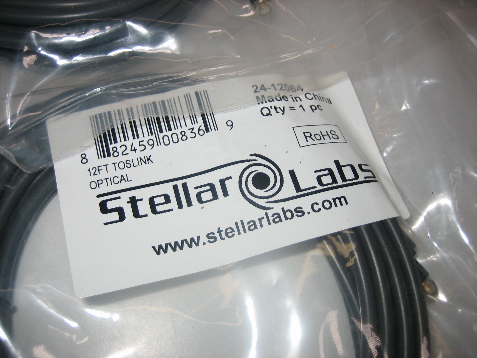 Stellar Labs *LOT OF 24* **NEW** TOSLINK Optical Audio Cables - Various ...