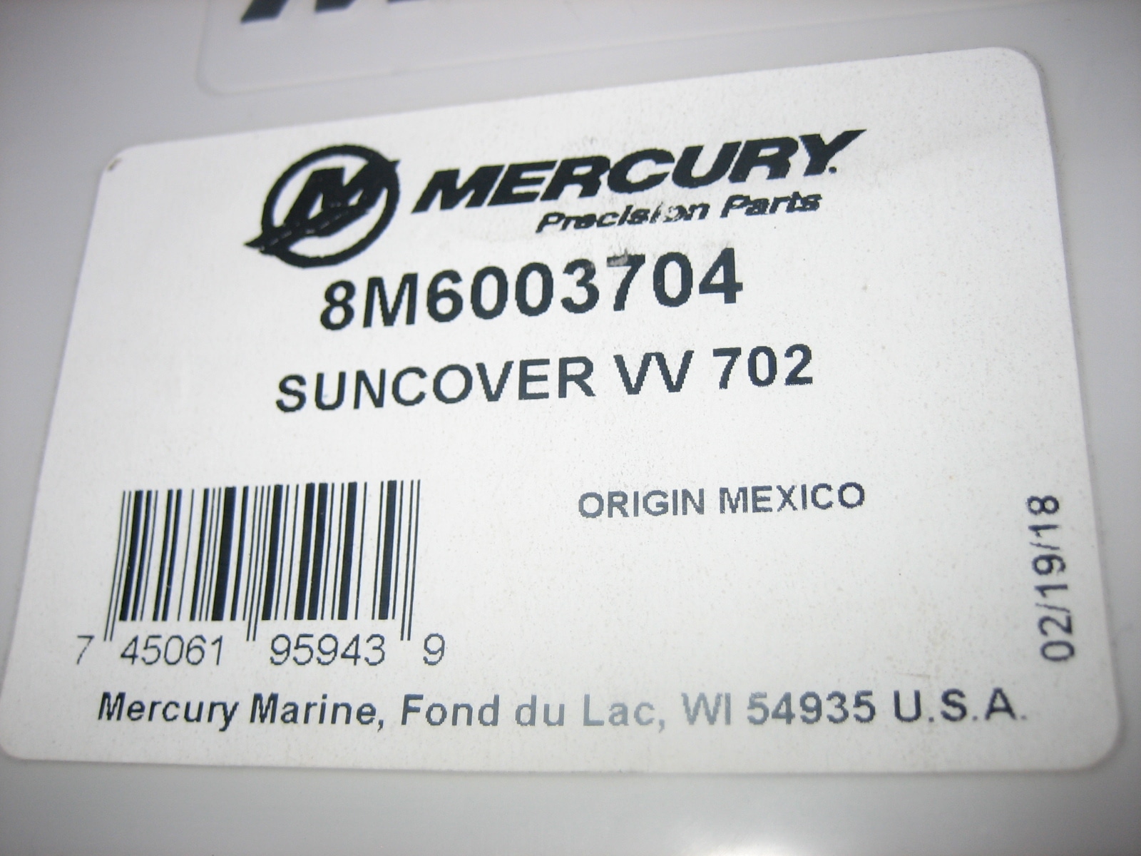 Mercury Mercruiser 8M6003704 VesselView 702 Protective Suncover Sun ...