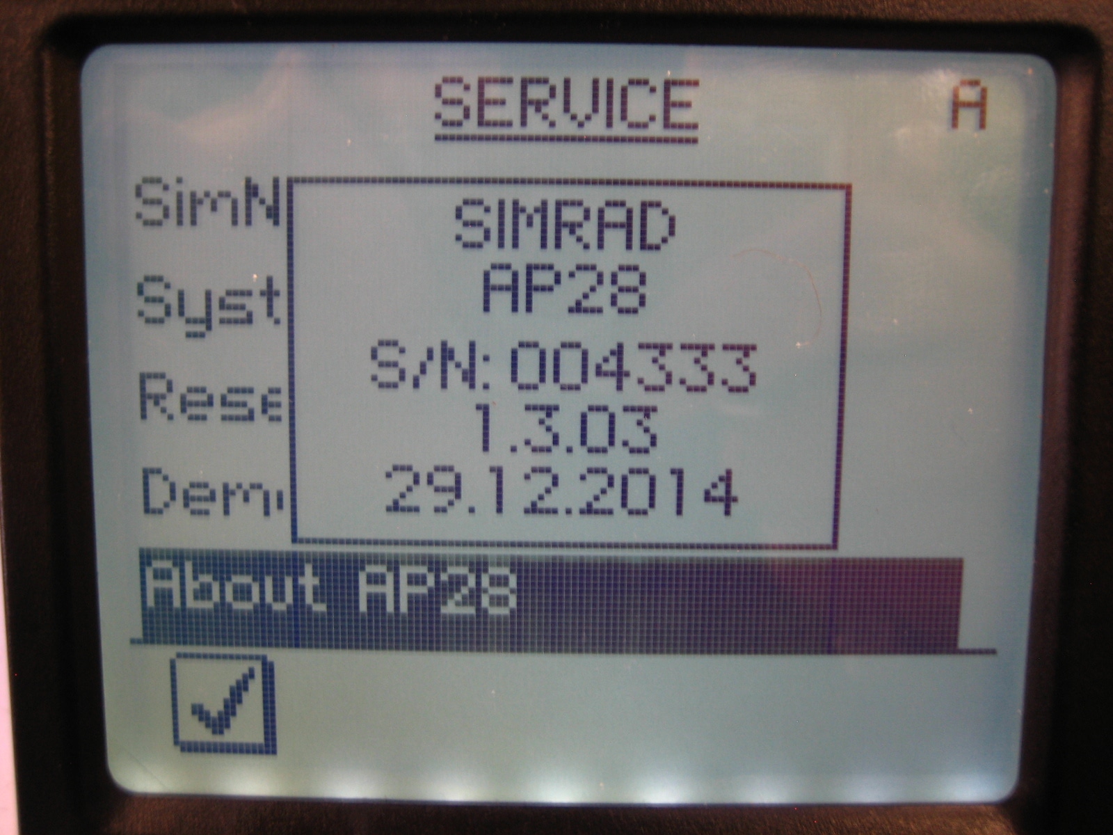 Simrad AP28 Autopilot Control Head 22096622 ~ Fully Tested - Free ...