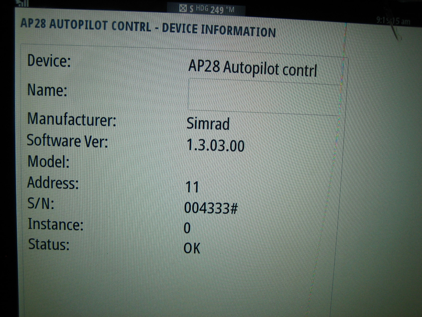 Simrad AP28 Autopilot Control Head 22096622 ~ Fully Tested - Free ...