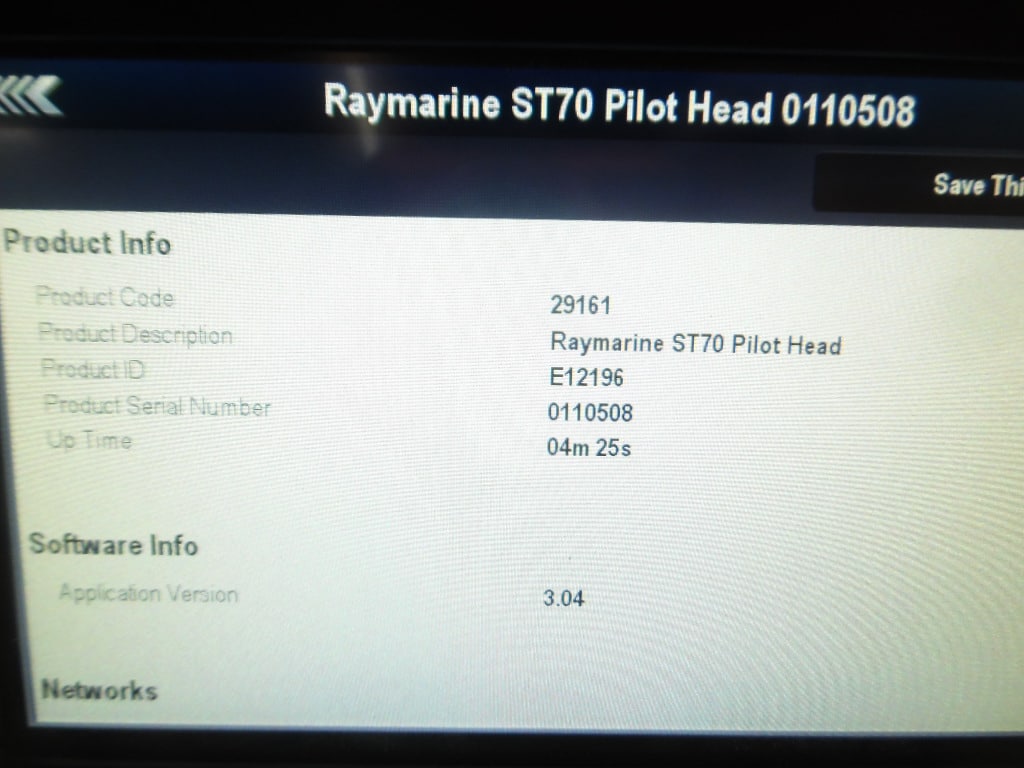 Raymarine - ST70 Autopilot Control Head - Tested Good - E12196 - NEW ...