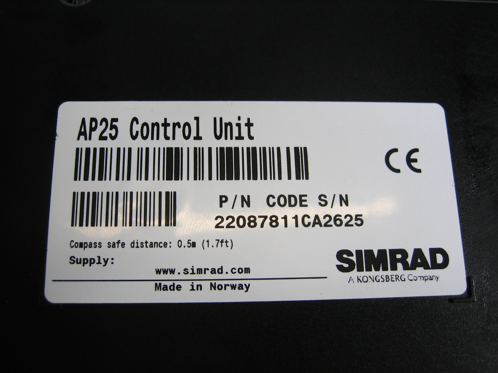 Simrad AP25 Autopilot Control Head - 2208781-MME Refurbished-90 DAY ...