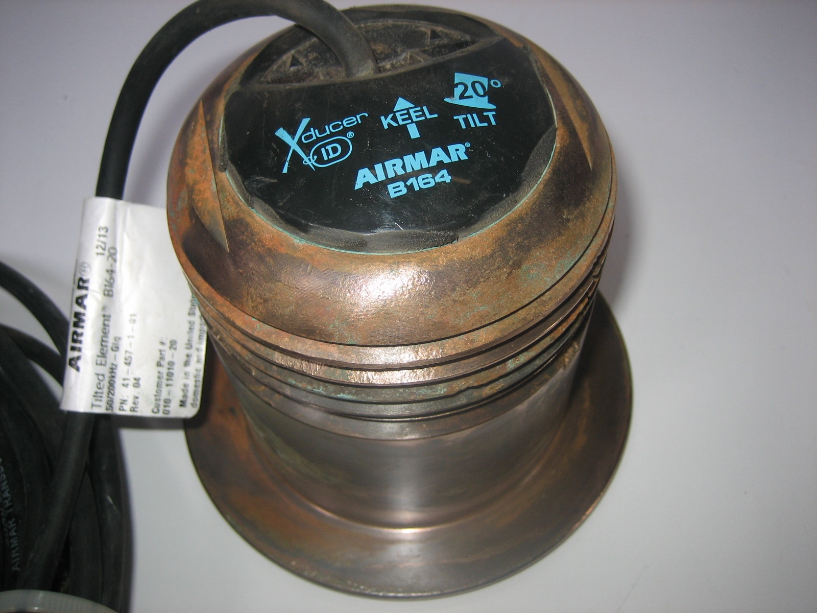 Airmar Garmin B164-20-8G Bronze 8 Pin Blue Transducer *CORE ONLY* Fits ...