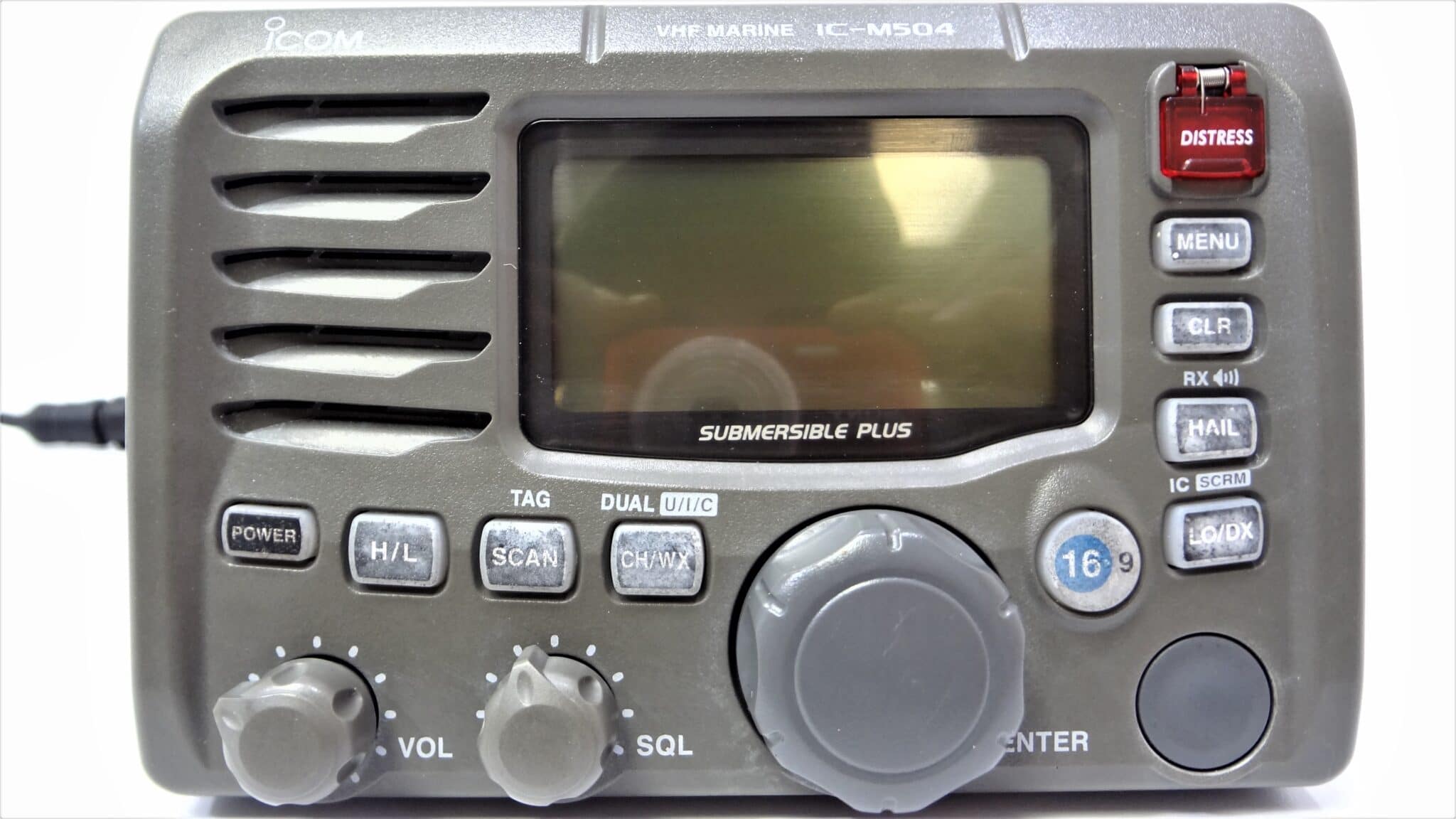 Icom IC-M504 Submersible Marine Fixed Mount VHF Radio Transceiver Unit ...