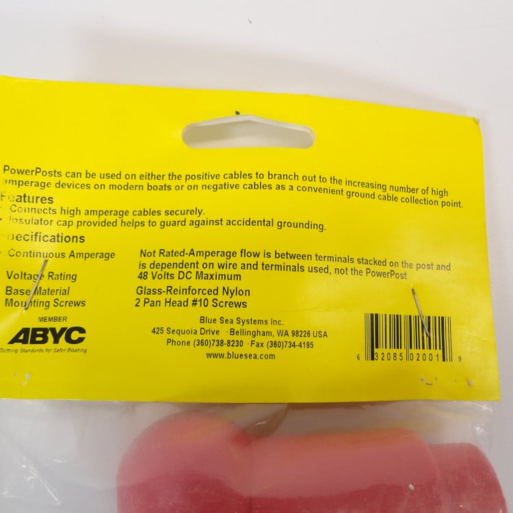 Blue Sea Systems 2001 - Power Post High Amp Cable Connector - NEW OLD ...