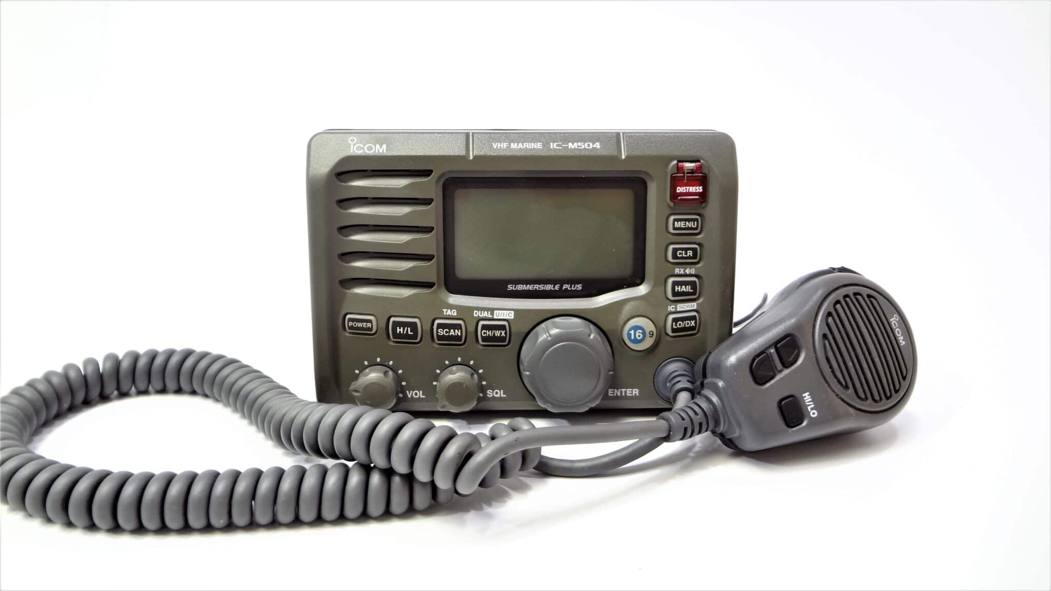 Icom IC-M504 Submersible Marine Fixed Mount VHF Radio Transceiver Unit ...