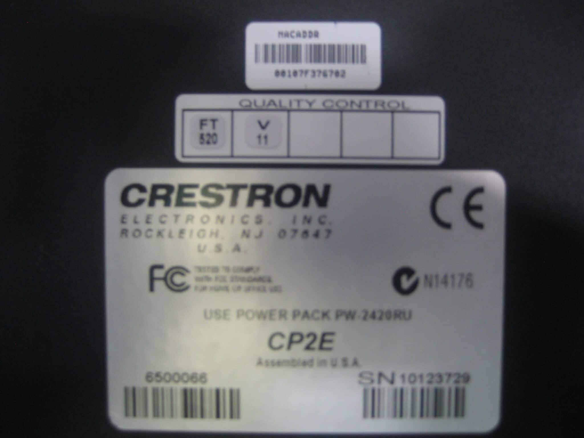 (Lot of 4) Crestron CP2E Compact Control System Processor w/Rack Mounts ...