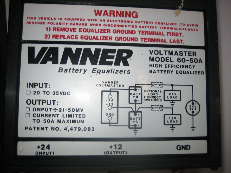 Vanner Voltmaster 60-50A Battery Equalizer - TESTED AND IN WORKING ...