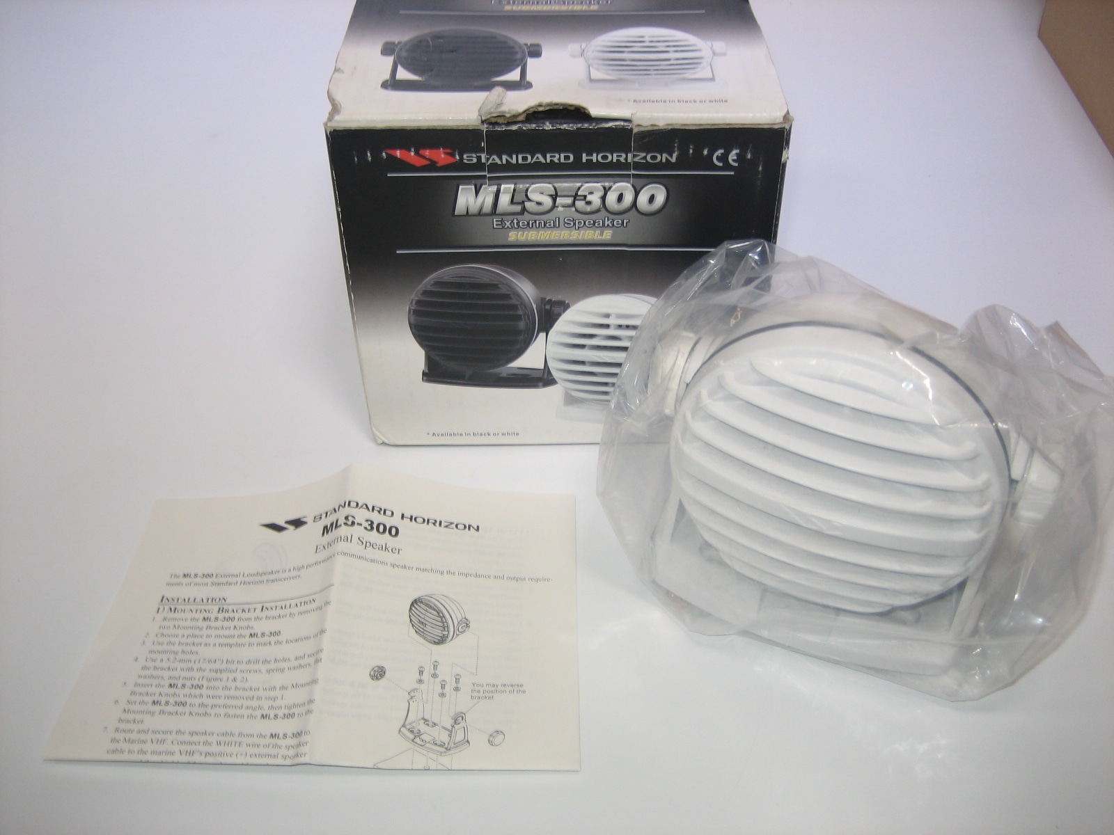 Standard Horizon - MLS-300 (W) External Speaker - Submersible - NEW OLD ...