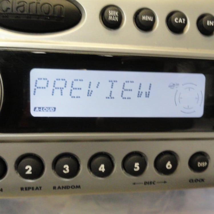 Clarion CMD4 - Watertight Marine AM/FM Sirius XM Radio Boat Stereo ...
