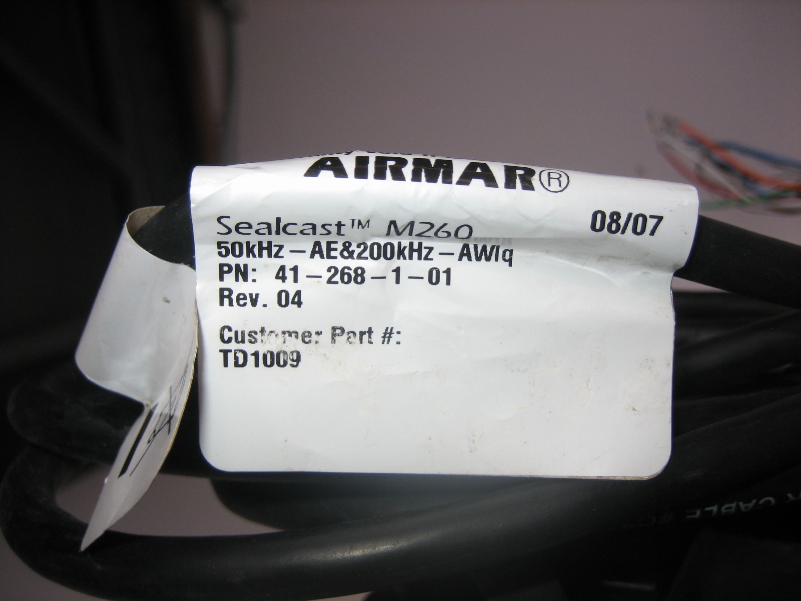 Airmar M260 1000w In-Hull Transducer -TD1009 For Northstar 491 490-D ...