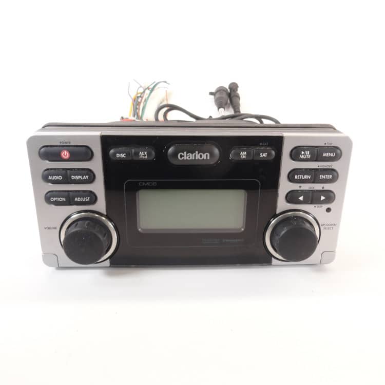 Clarion CMD8 - Watertight Marine AM/FM CD Sirius XM Radio Boat Stereo ...