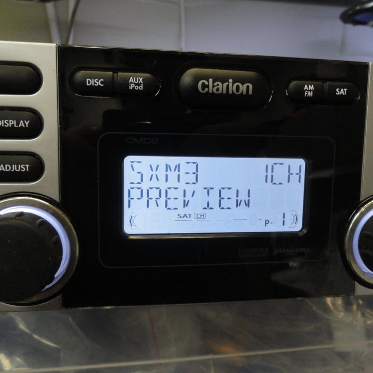 Clarion CMD8 - Watertight Marine AM/FM CD Sirius XM Radio Boat Stereo ...