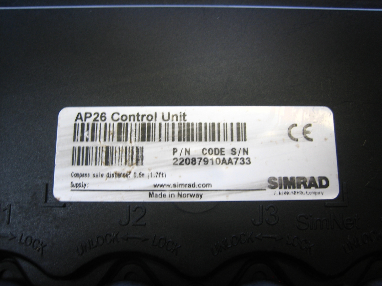 Simrad AP26 Autopilot Control Head 22087910 -New LCD- W/Suncover - Max ...