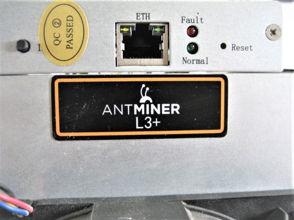 Bitmain - Antminer L3+ W/ Obelisk MP1000-1121 AUT1 Power Supply - Free ...