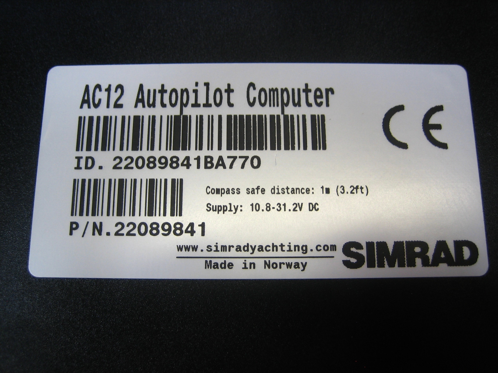 Simrad - AC12 Autopilot Computer - 22089841 - F AP24/AP28 - GOOD ...