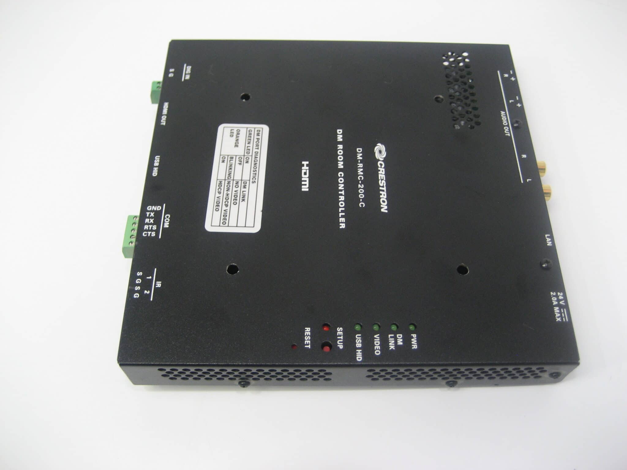 Crestron DM Room Controller DM-RMC-200-C w/ Ac Adapter Good Condition ...