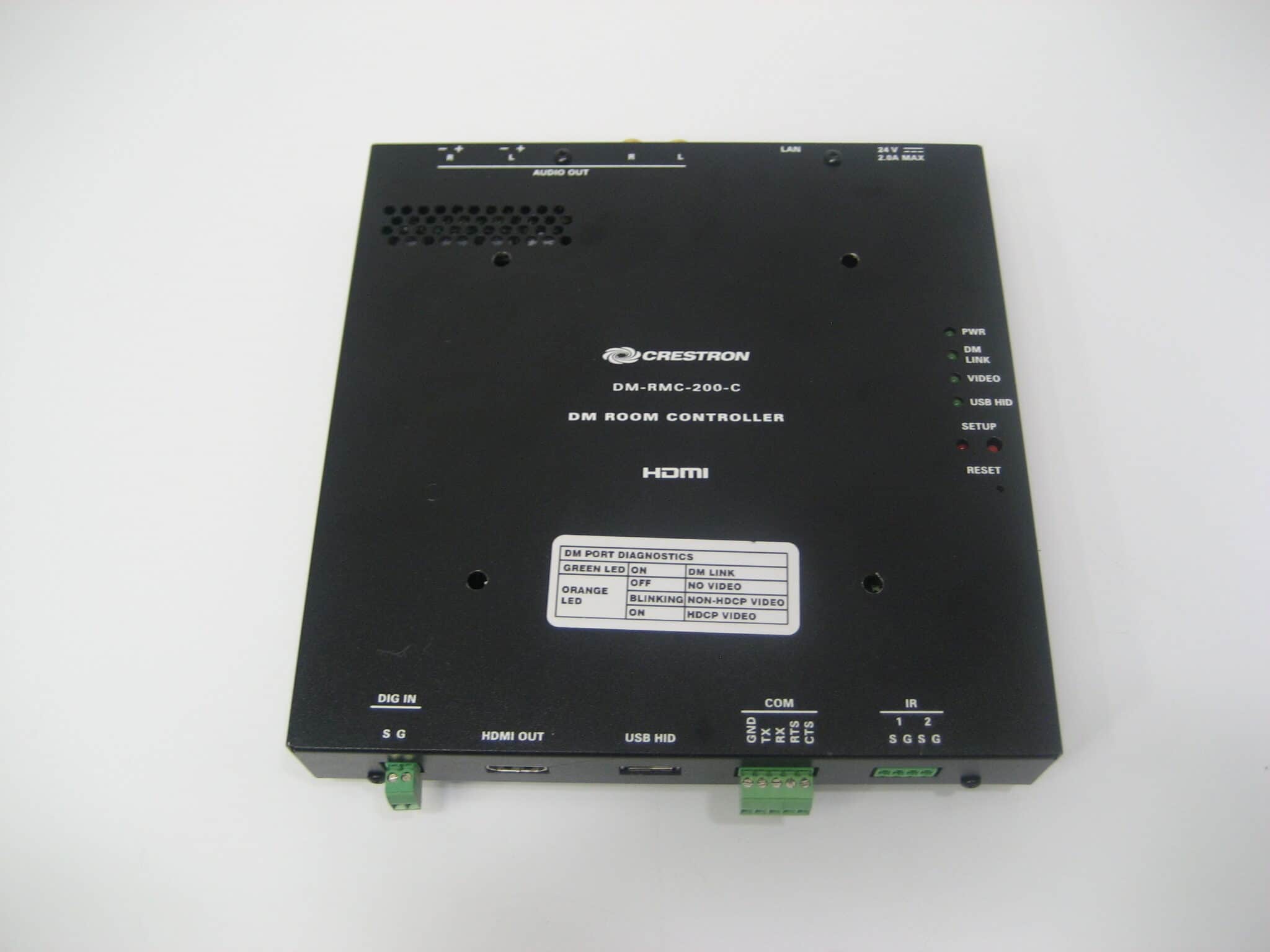 Crestron DM Room Controller DM-RMC-200-C w/ Ac Adapter Good Condition ...