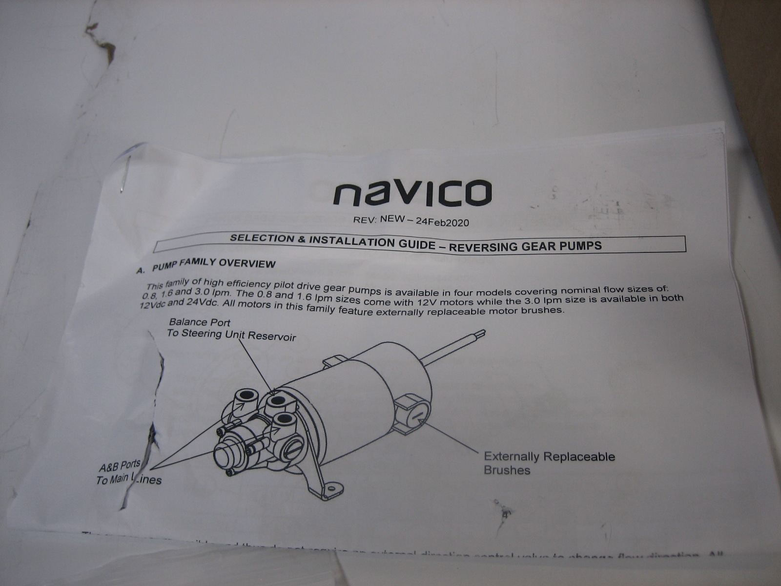 Navico Pump-2 000-15444-001 Hydraulic Autopilot Pump *NEW* Replaces ...