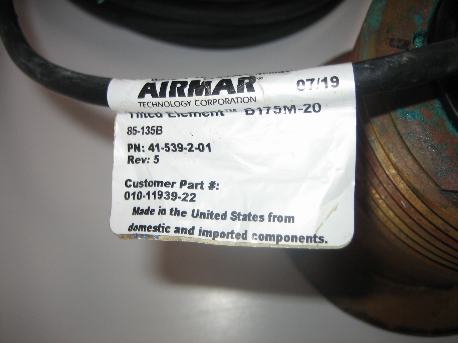 Airmar B175M-20 Bronze CHIRP Transducer TESTED - Simrad Raymarine ...